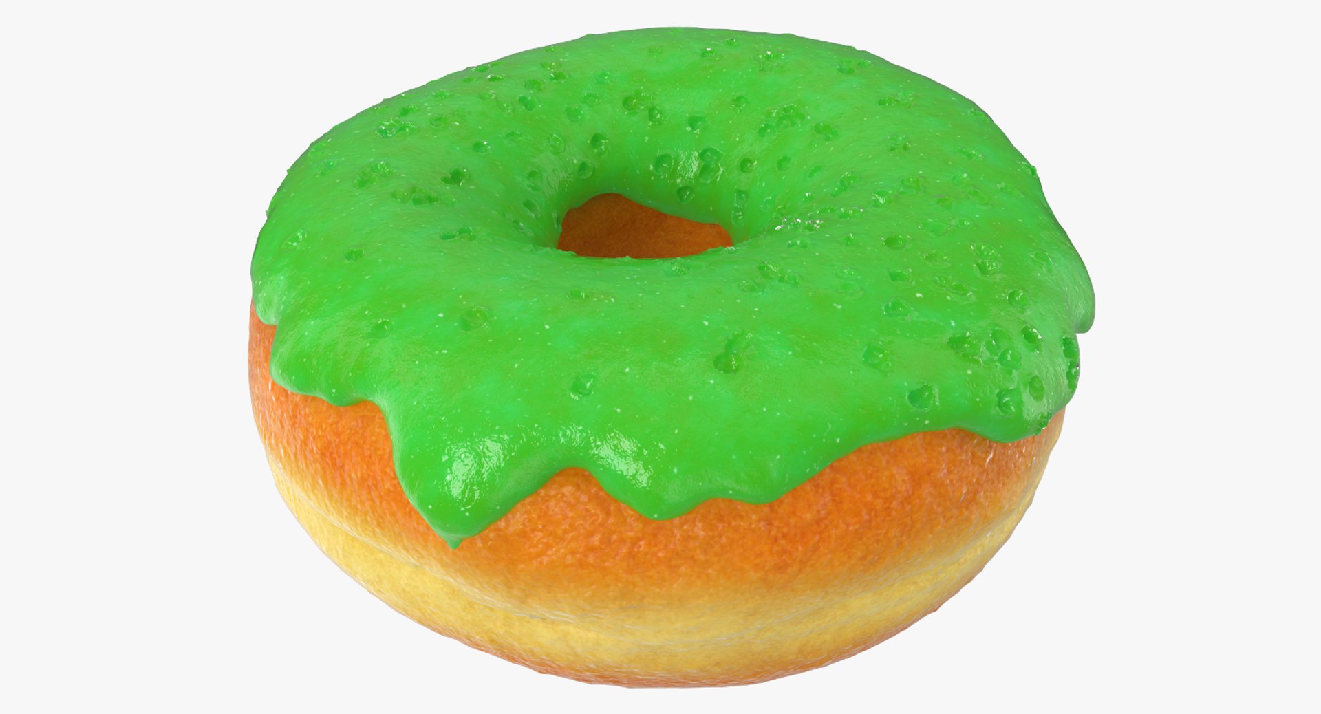 Green Donut 3D - TurboSquid 1253341
