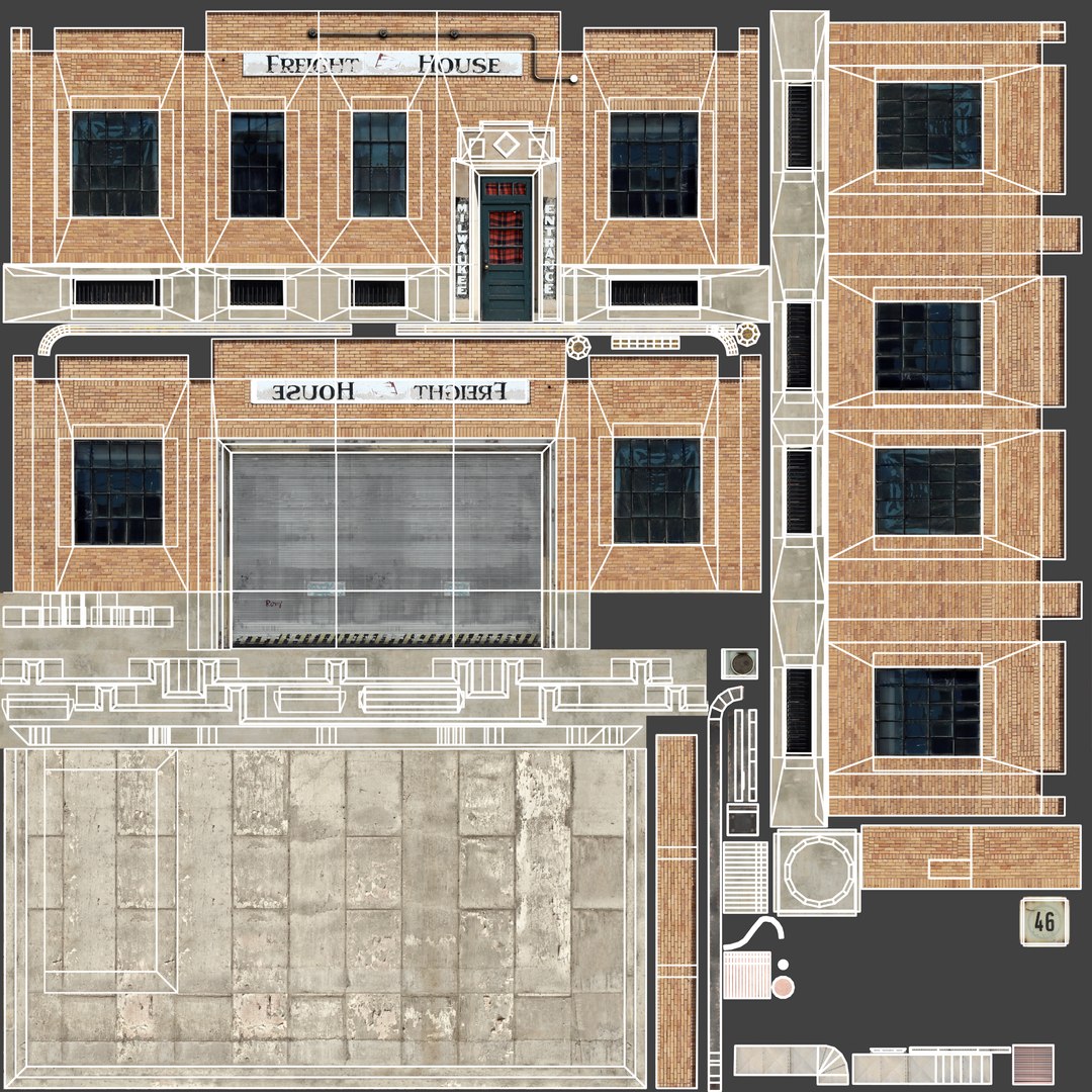 Warehouse Low Poly - 3 Models Collection 3D Model - TurboSquid 2029657