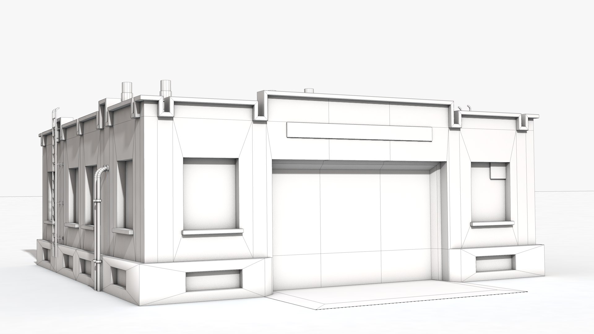 Warehouse Low Poly - 3 Models Collection 3D Model - TurboSquid 2029657