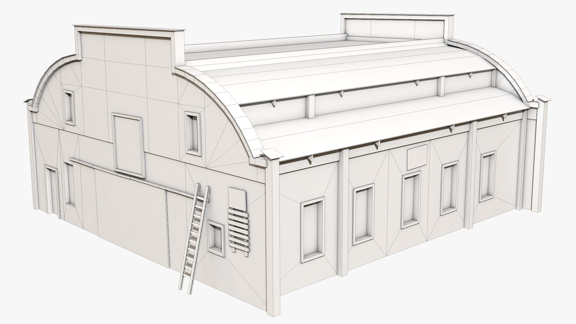 Warehouse Low Poly - 3 Models Collection 3D Model - TurboSquid 2029657