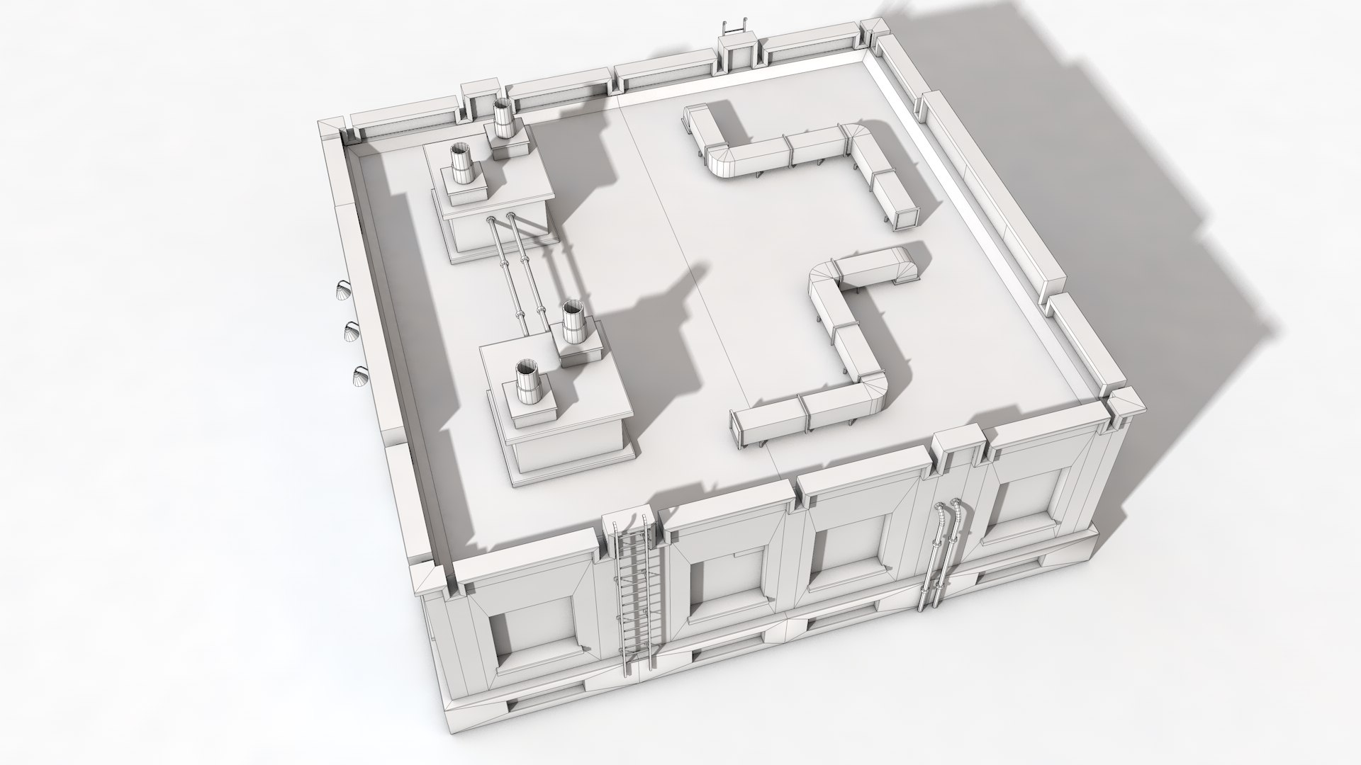 Warehouse Low Poly - 3 Models Collection 3D Model - TurboSquid 2029657