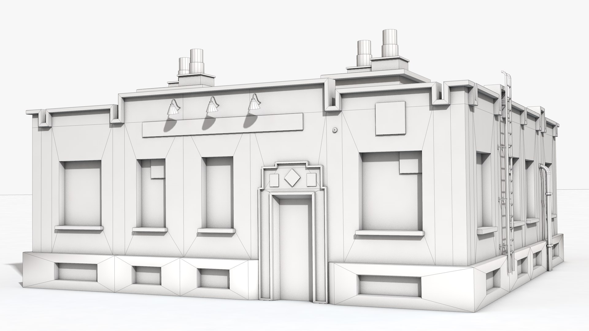 Warehouse Low Poly - 3 Models Collection 3D Model - TurboSquid 2029657