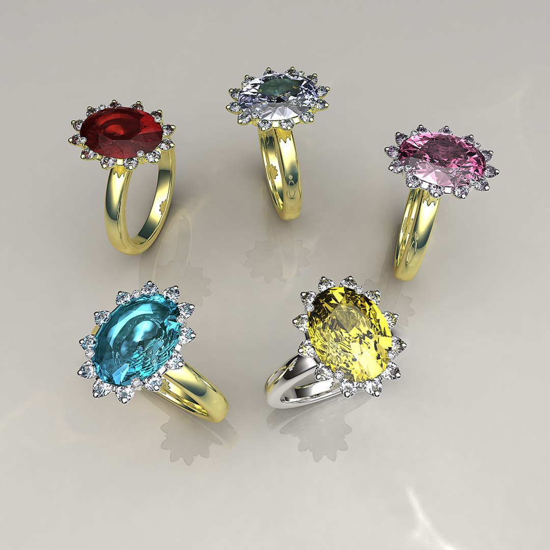 3ds ring emerald ruby