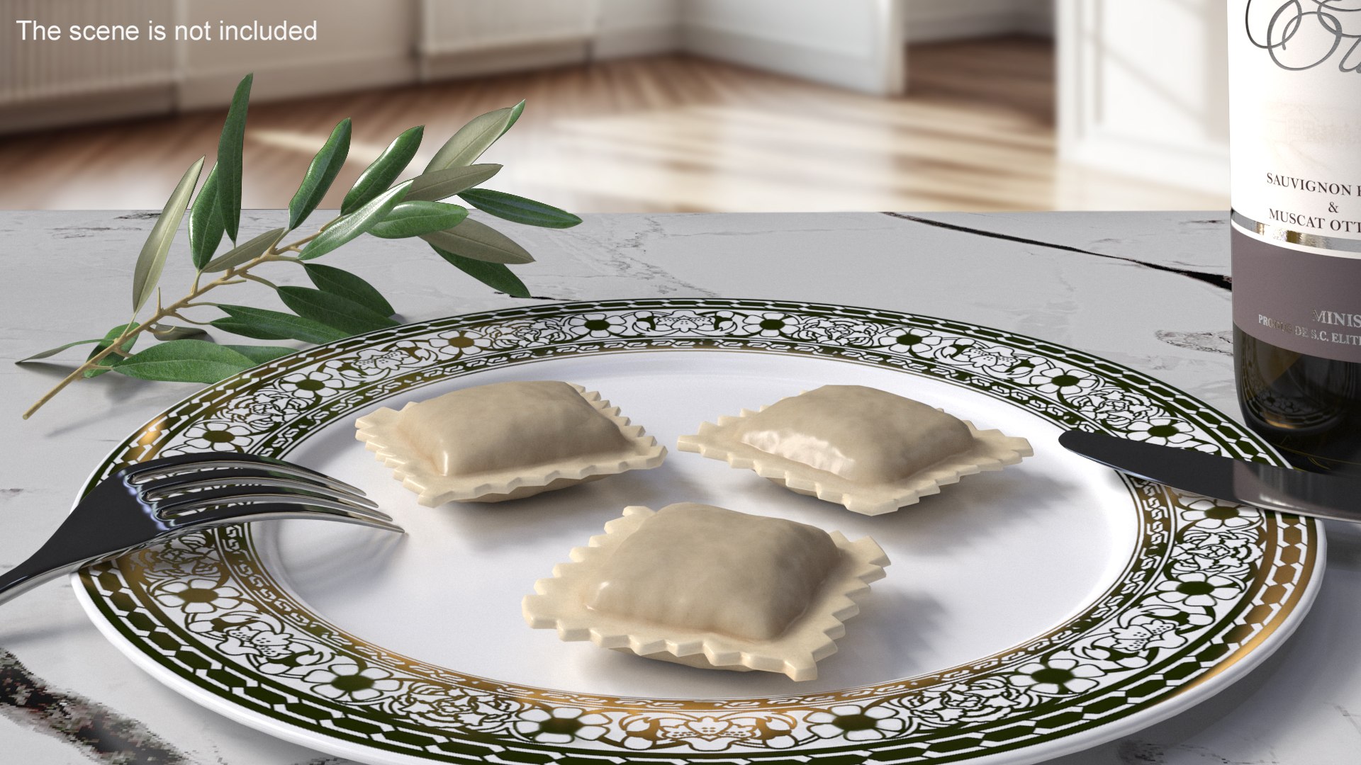 Ravioli Dumpling Cooked Model - TurboSquid 2239802