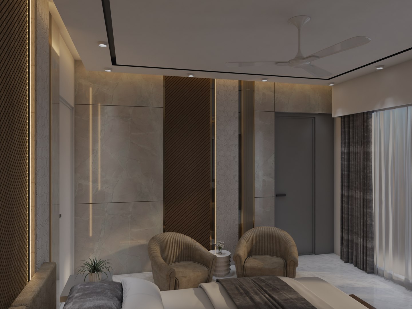 Interior Design Of Master Bed Room 3D Model - TurboSquid 2153782