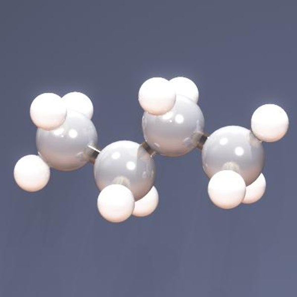 3d molecule butane