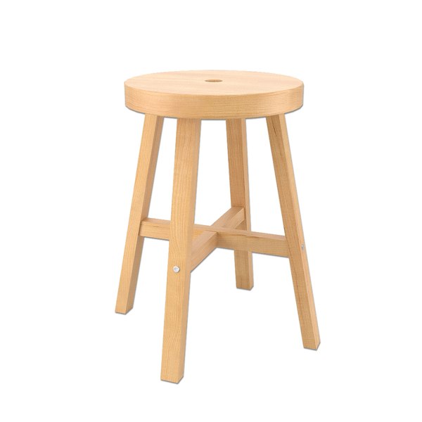 3D model wood stool - TurboSquid 1314843