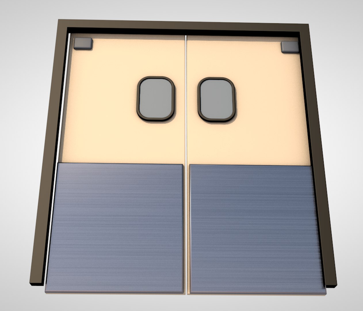 3D Commercial Kitchen Door Model - TurboSquid 1386439