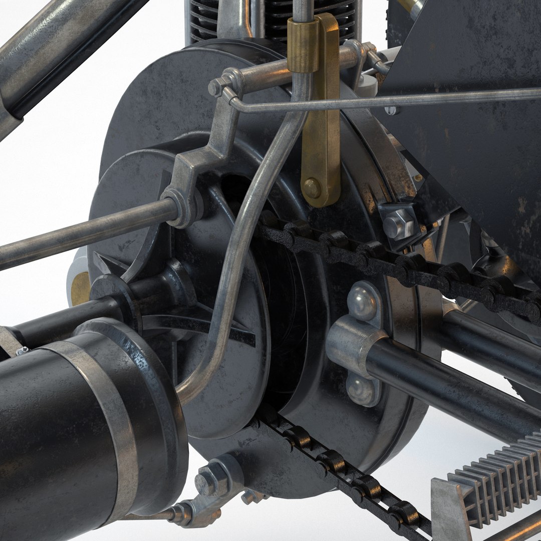 1900 peugeot trike motorcycle motor 3D model - TurboSquid 1251832