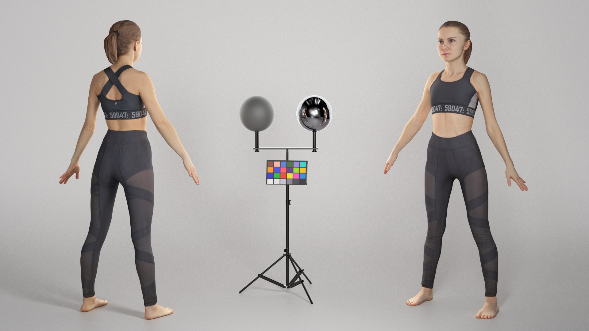3D Fitness woman ready for animation 322 model - TurboSquid 1838780