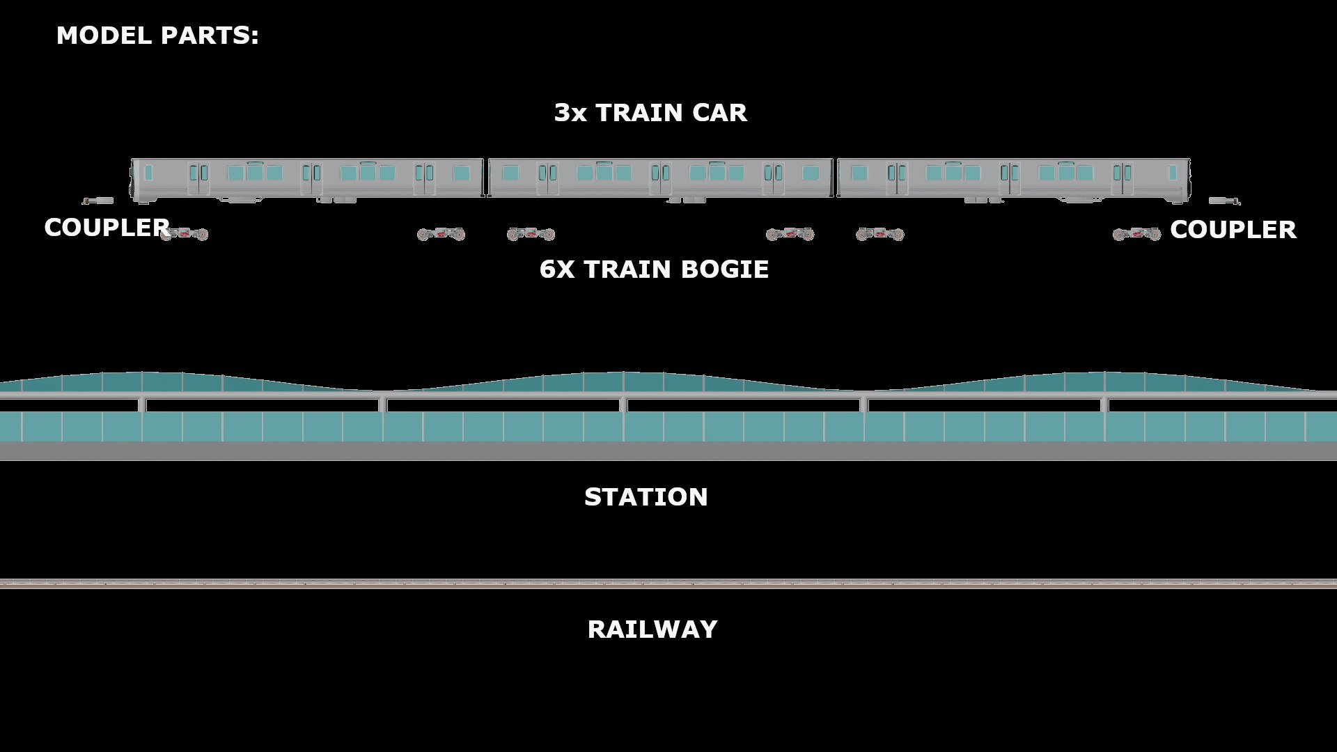 Metro Station Concept With Train 3D Model - TurboSquid 1806358