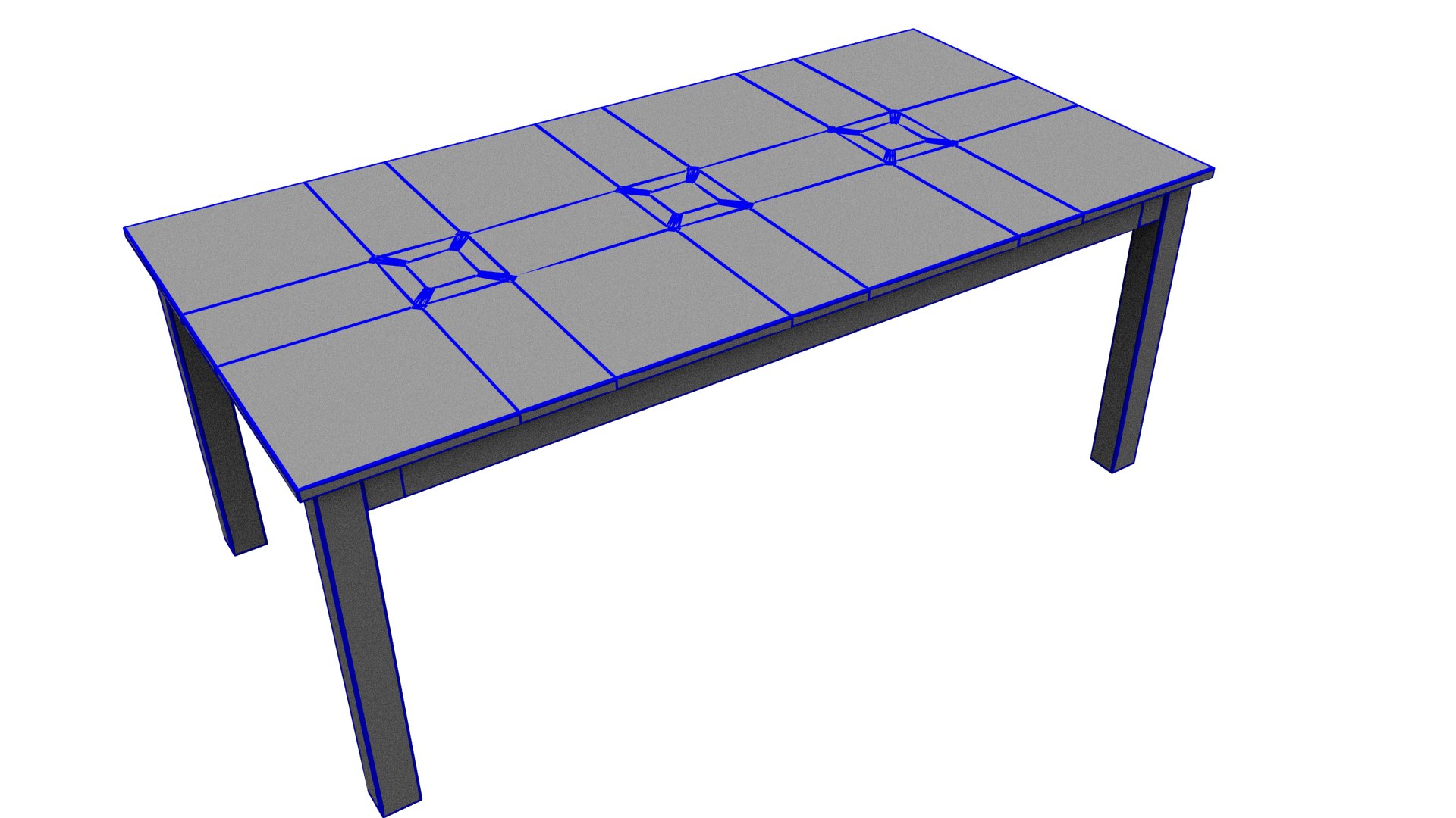 3D Six Seater Dining Table Vol 02 - TurboSquid 1887885