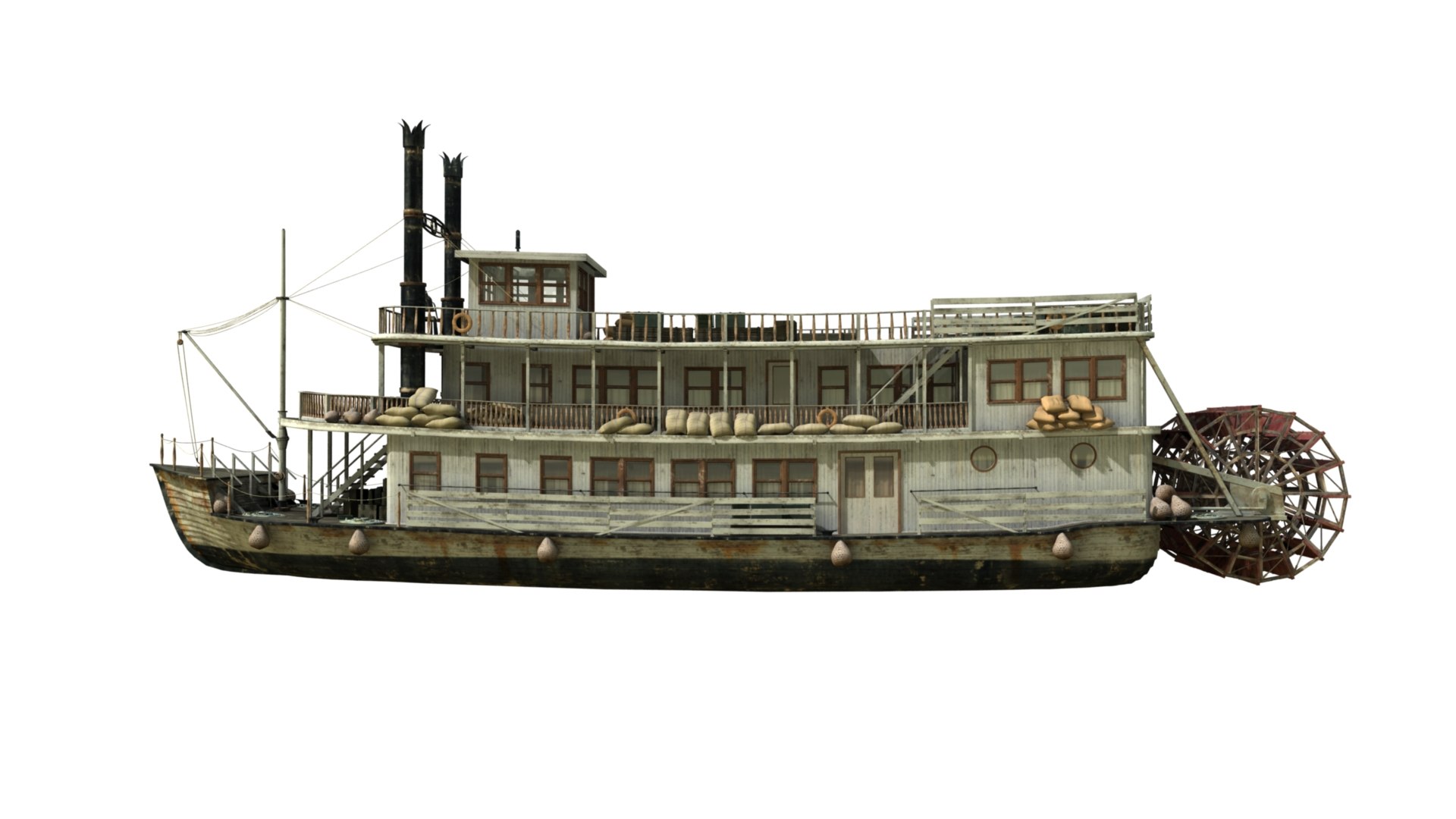 3d Model Boat Steamboat
