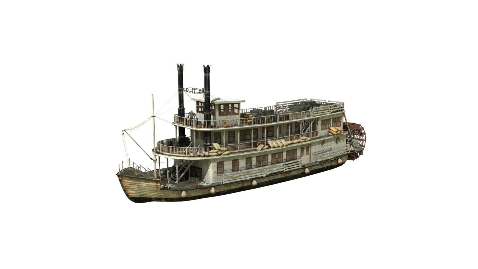 3d Model Boat Steamboat