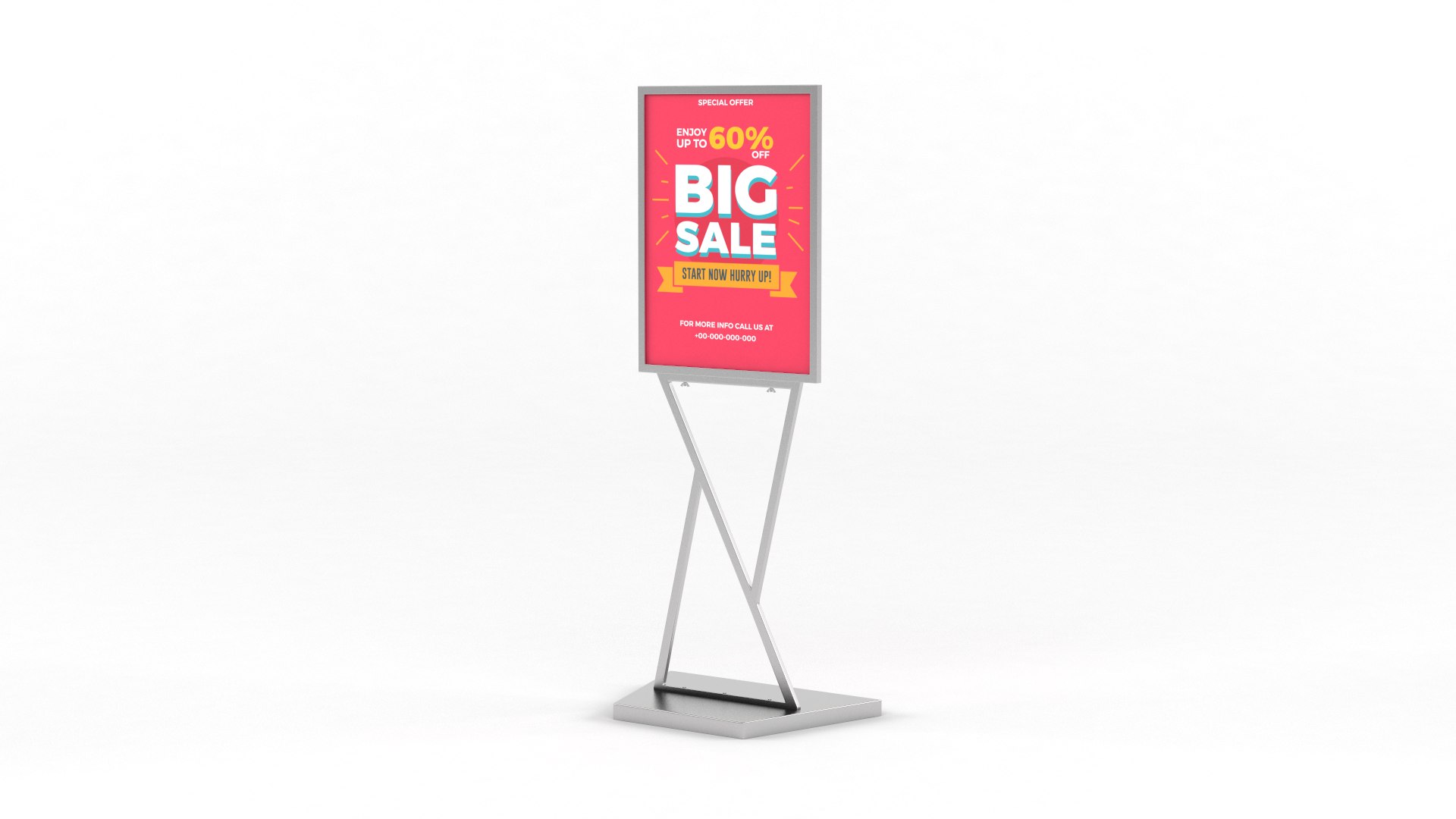 3D Display Advertising Poster - TurboSquid 1669441