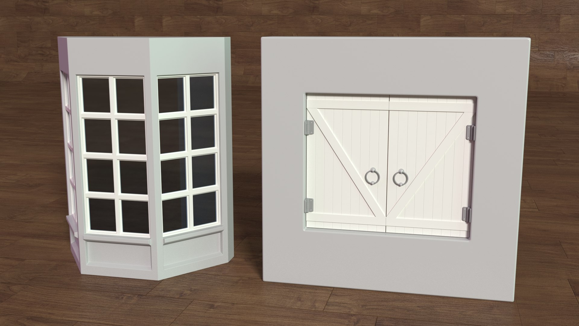 3D Building Facade Collection 5 - 35 Pieces Model - TurboSquid 1862538