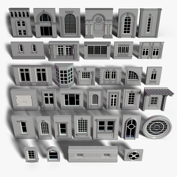 building facade 3d model