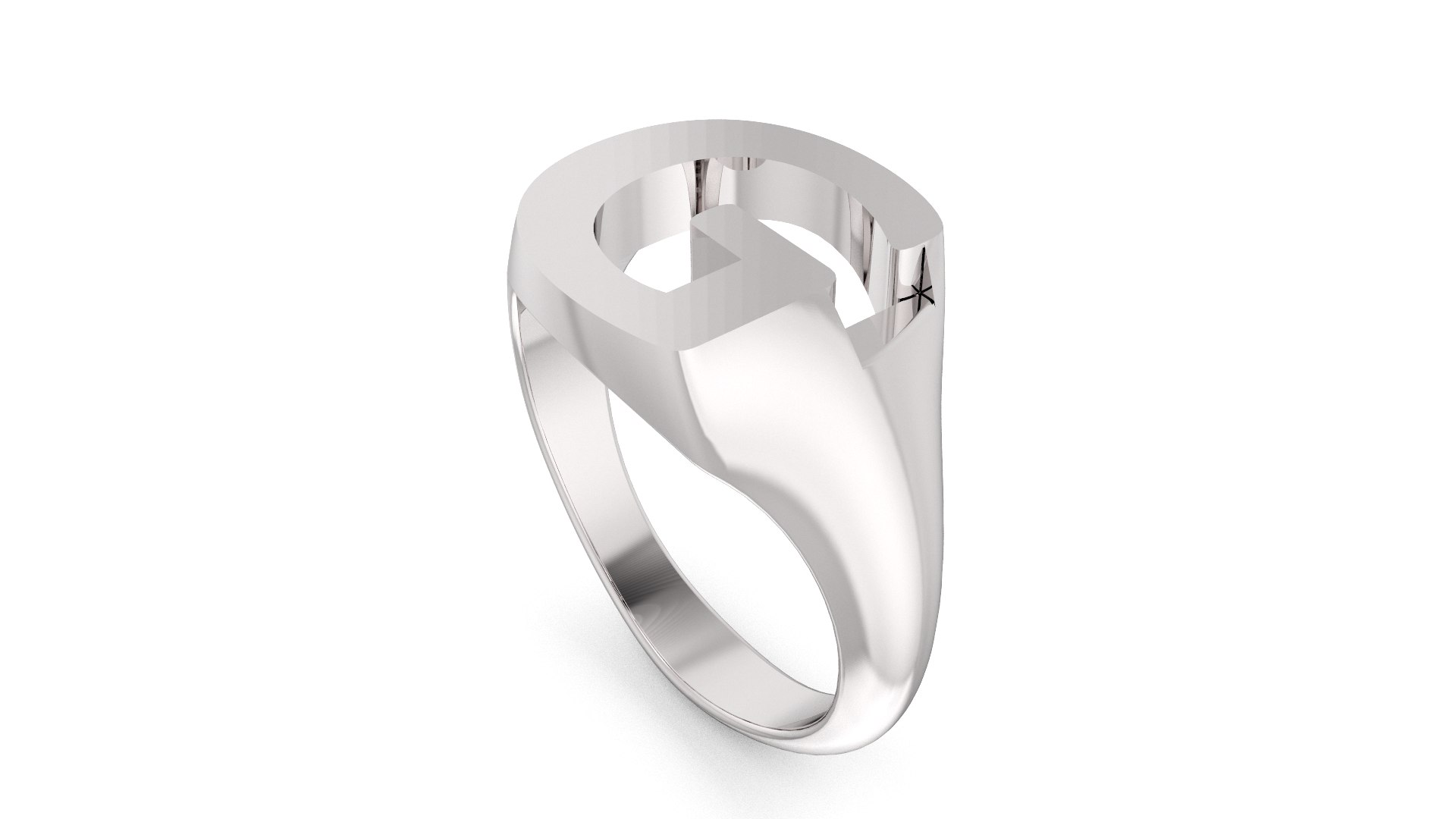 Alphabet Signet Ring G 3D Model - TurboSquid 2082739