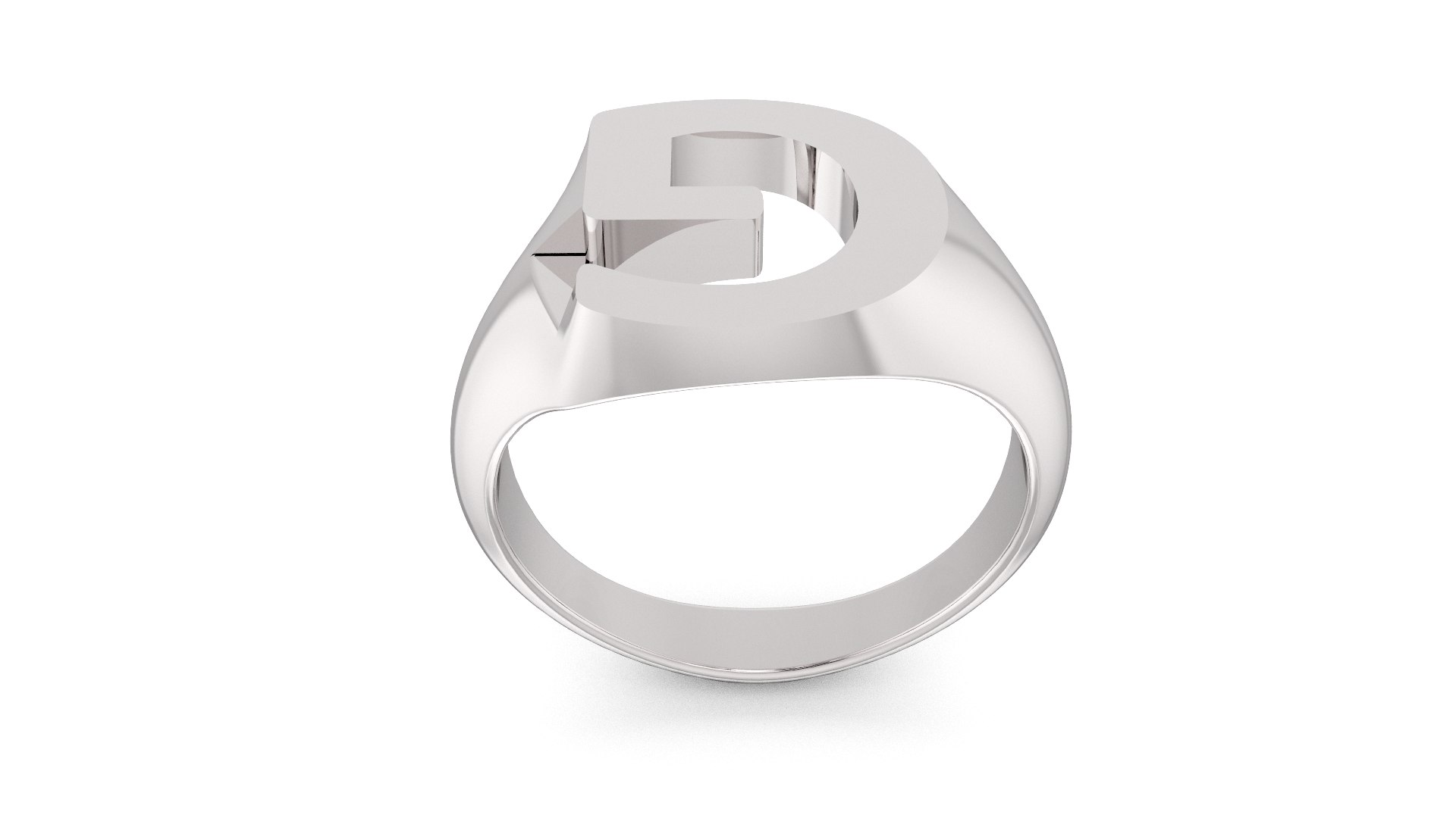 Alphabet Signet Ring G 3D Model - TurboSquid 2082739