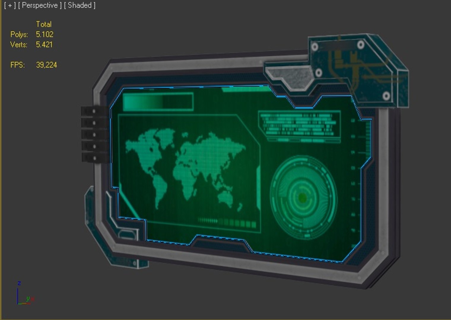 3D model ready sci fi tablet pc - TurboSquid 1529004