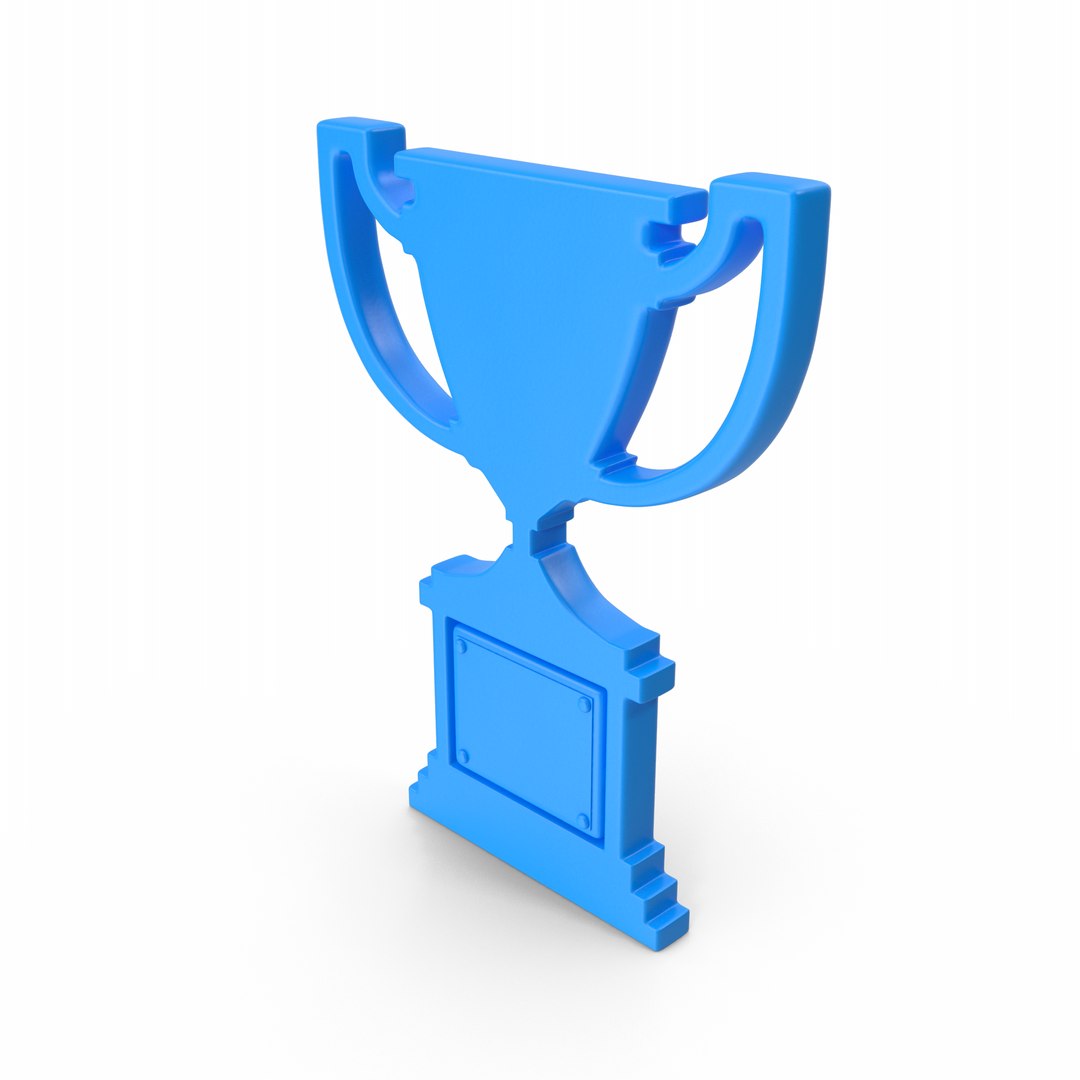 Blue Trophy 3D Model - TurboSquid 2314870
