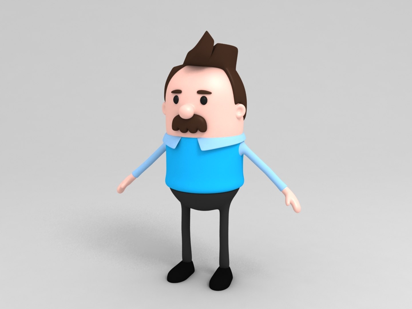 3D Dad Character Cartoon Model - TurboSquid 1270436