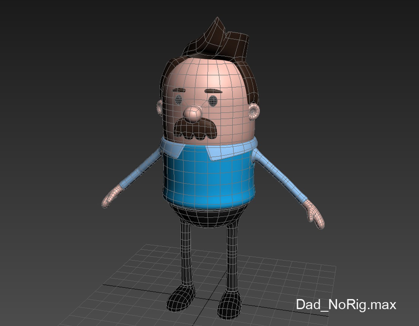3D Dad Character Cartoon Model - TurboSquid 1270436