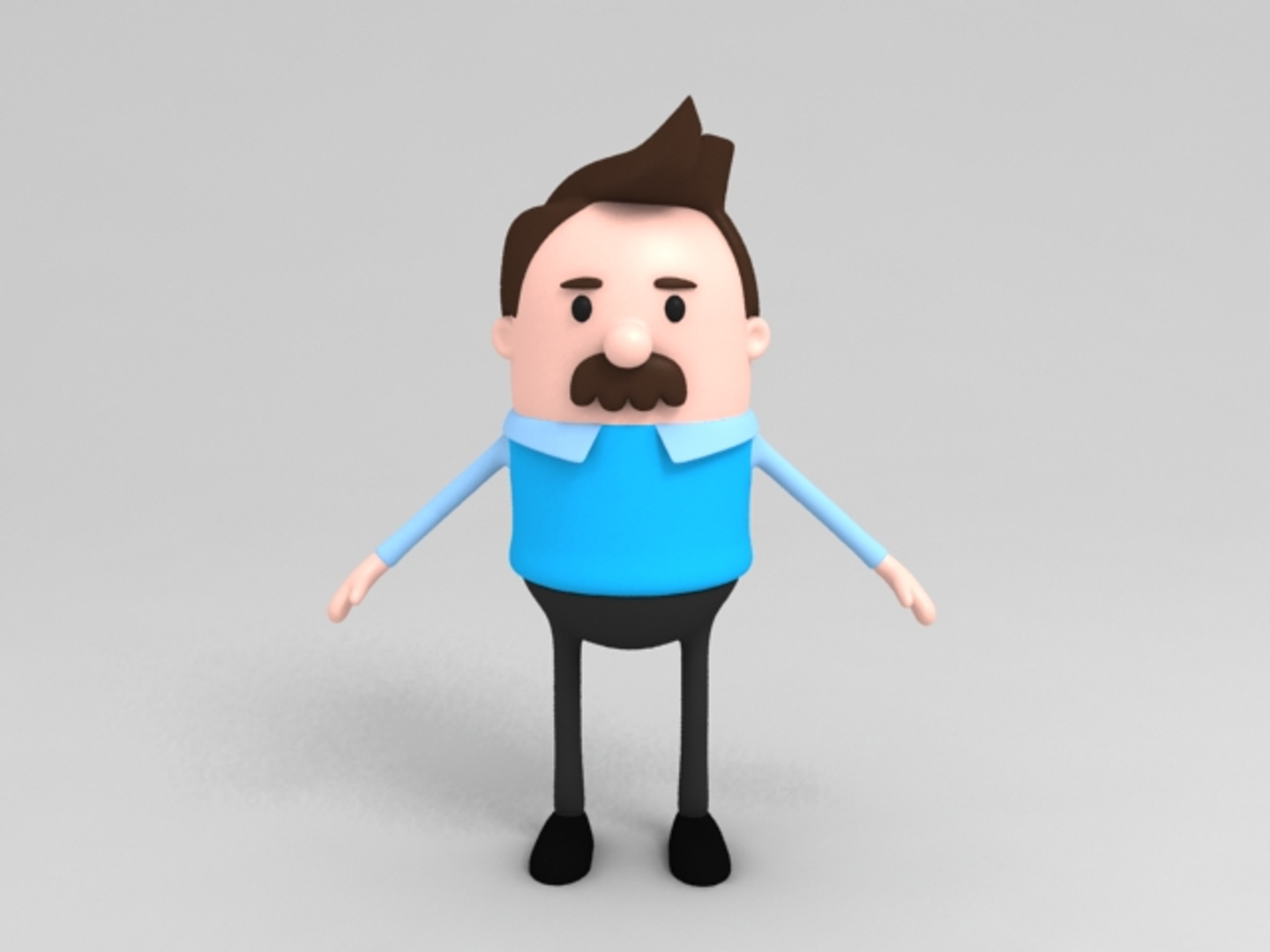 3D Dad Character Cartoon Model - TurboSquid 1270436