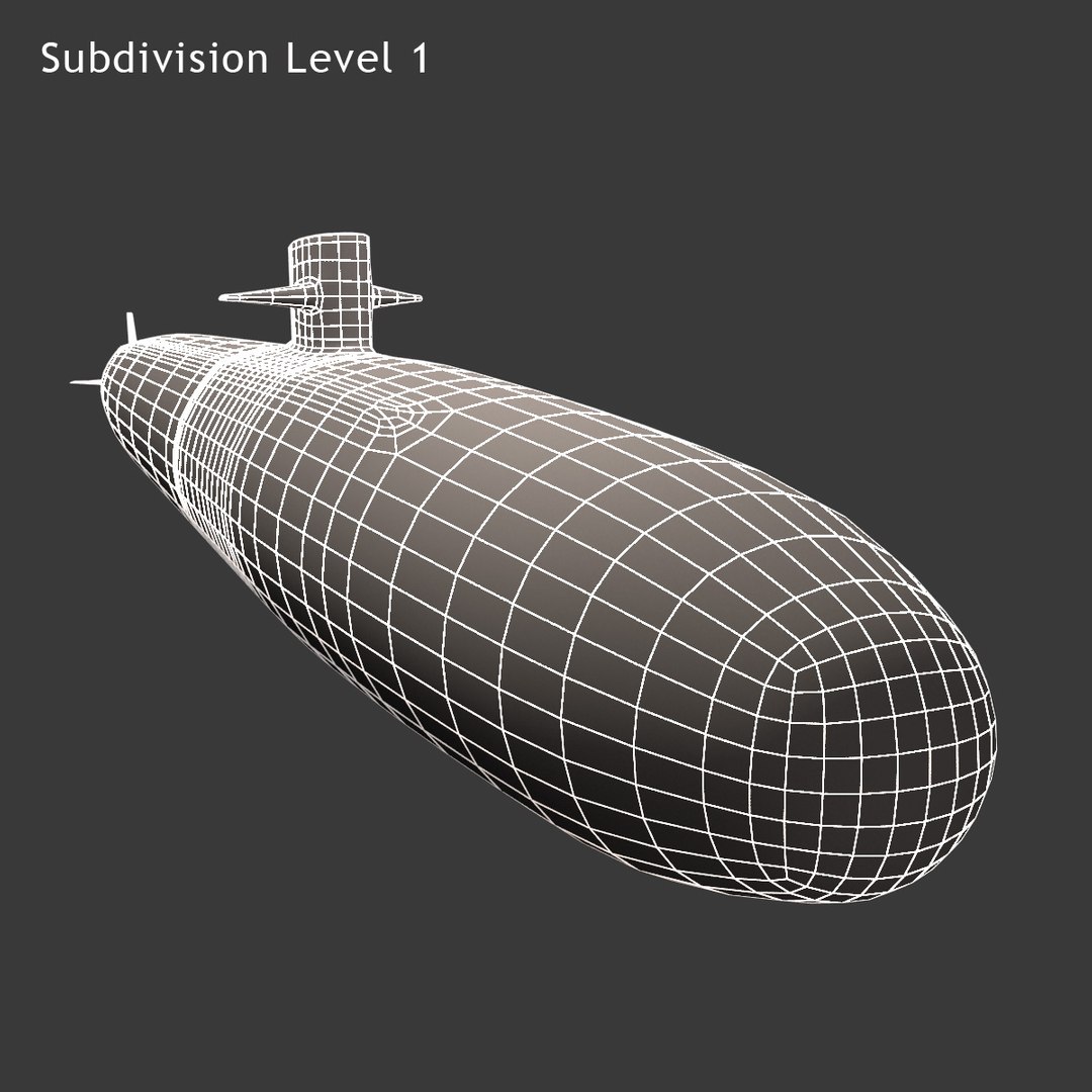 3d model submarine los angeles class