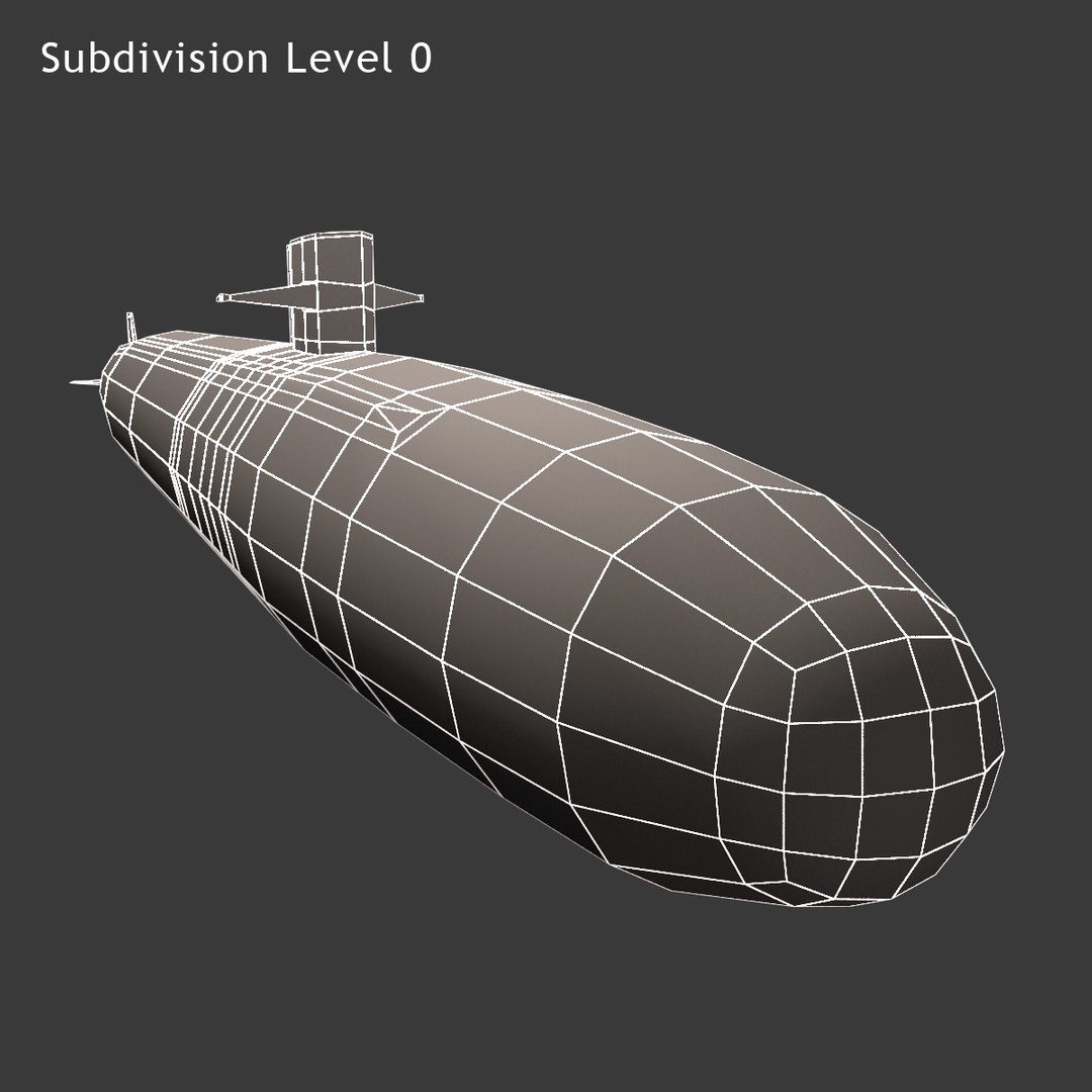 3d model submarine los angeles class