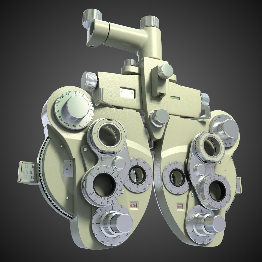 3dsmax phoropter modeled