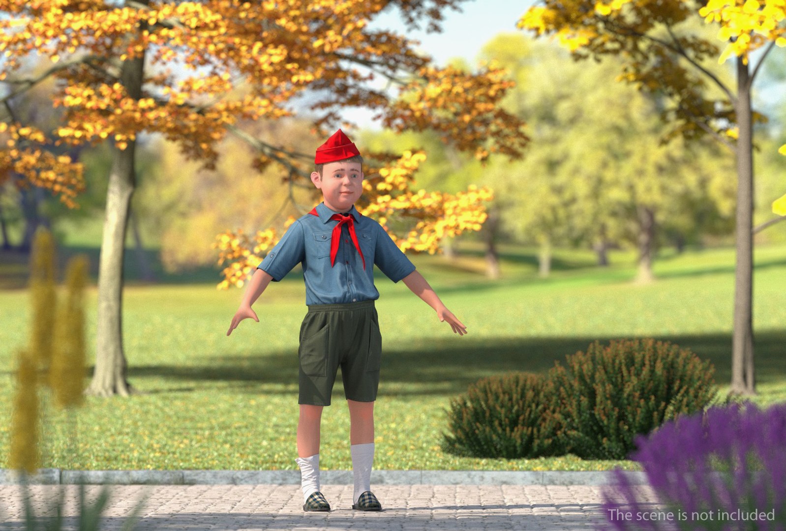 Realistic Boy Scout Rigged 3D Model - TurboSquid 1324783