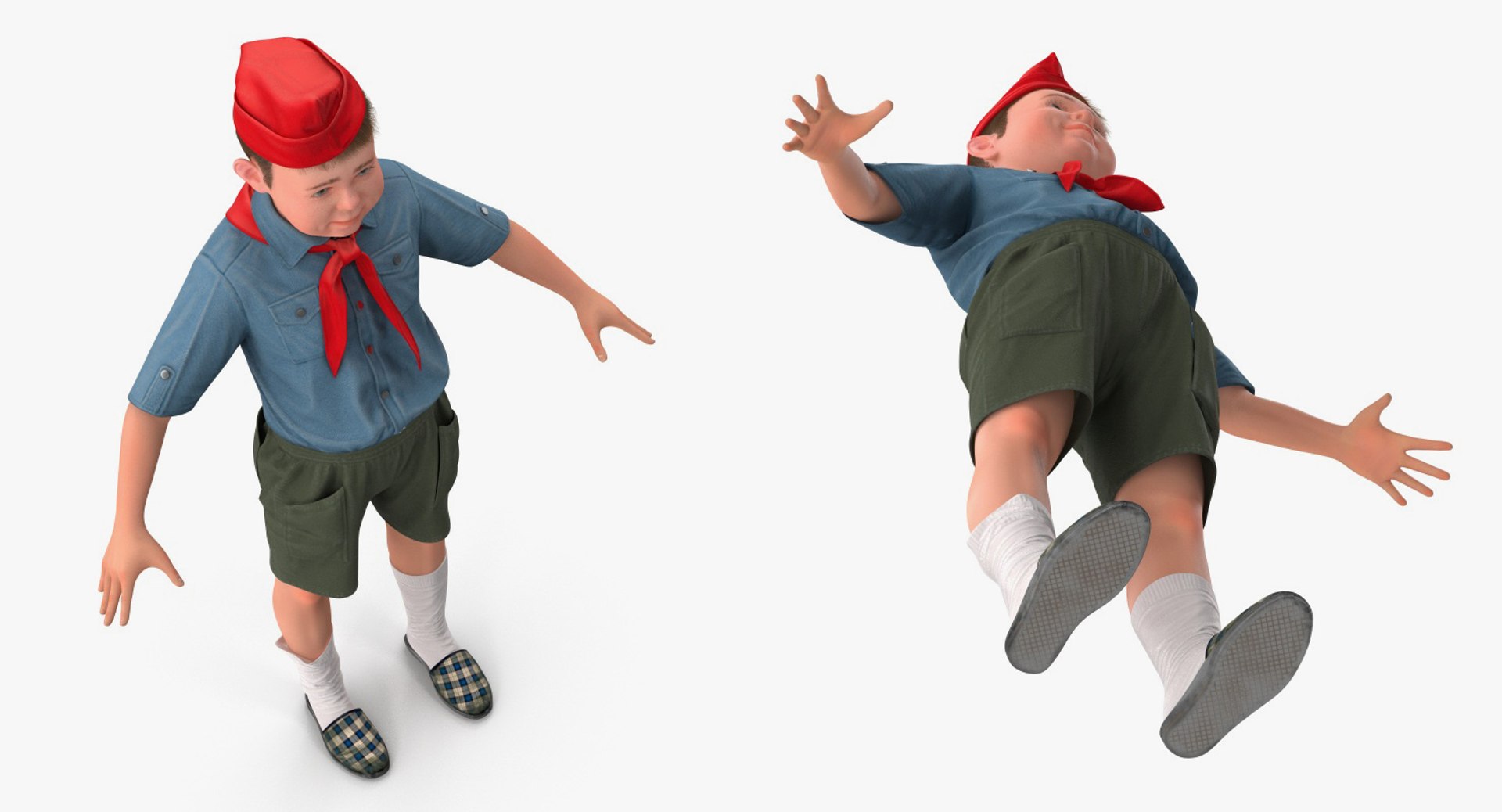 Realistic Boy Scout Rigged 3D Model - TurboSquid 1324783