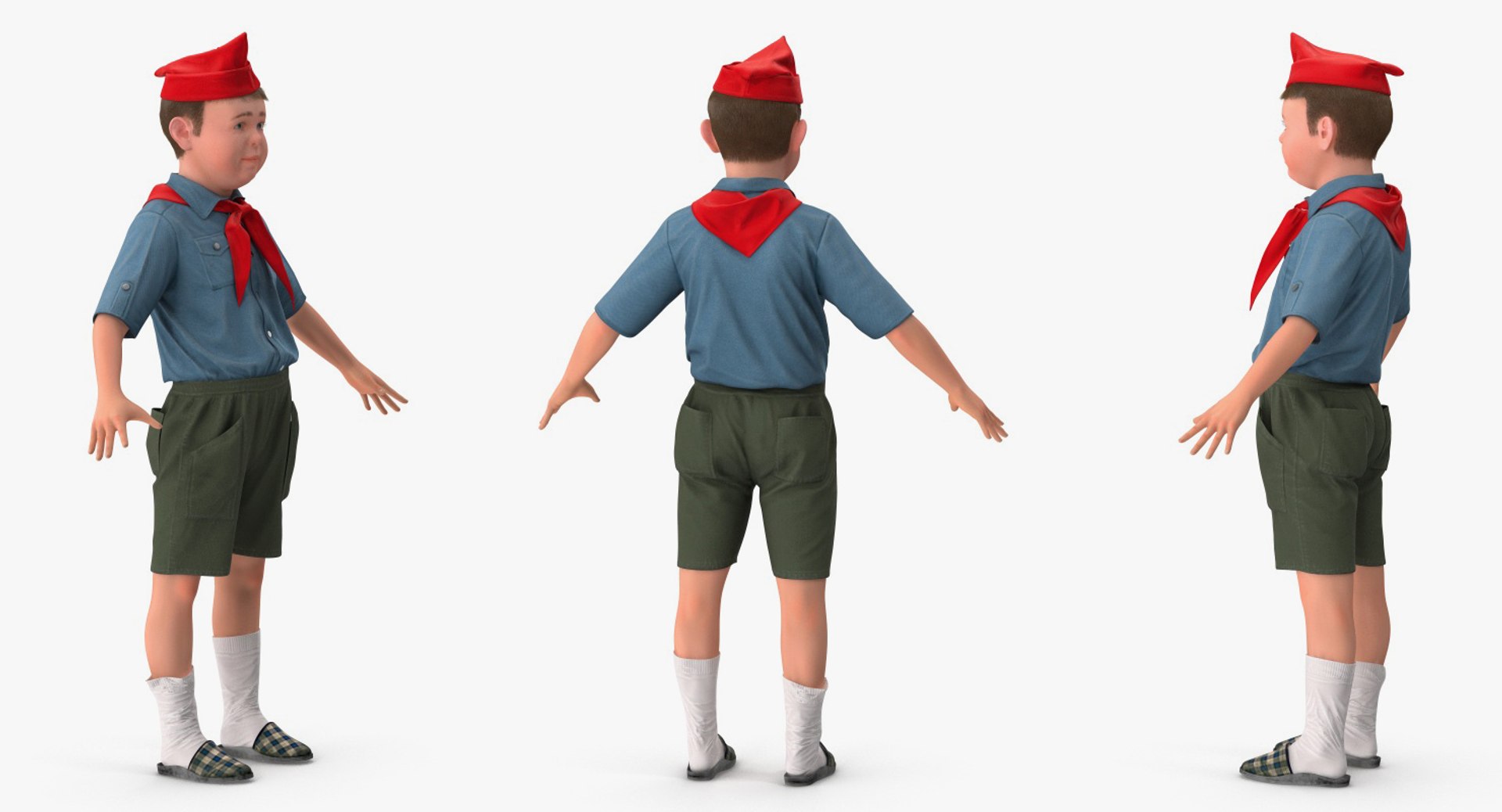 Realistic Boy Scout Rigged 3D Model - TurboSquid 1324783