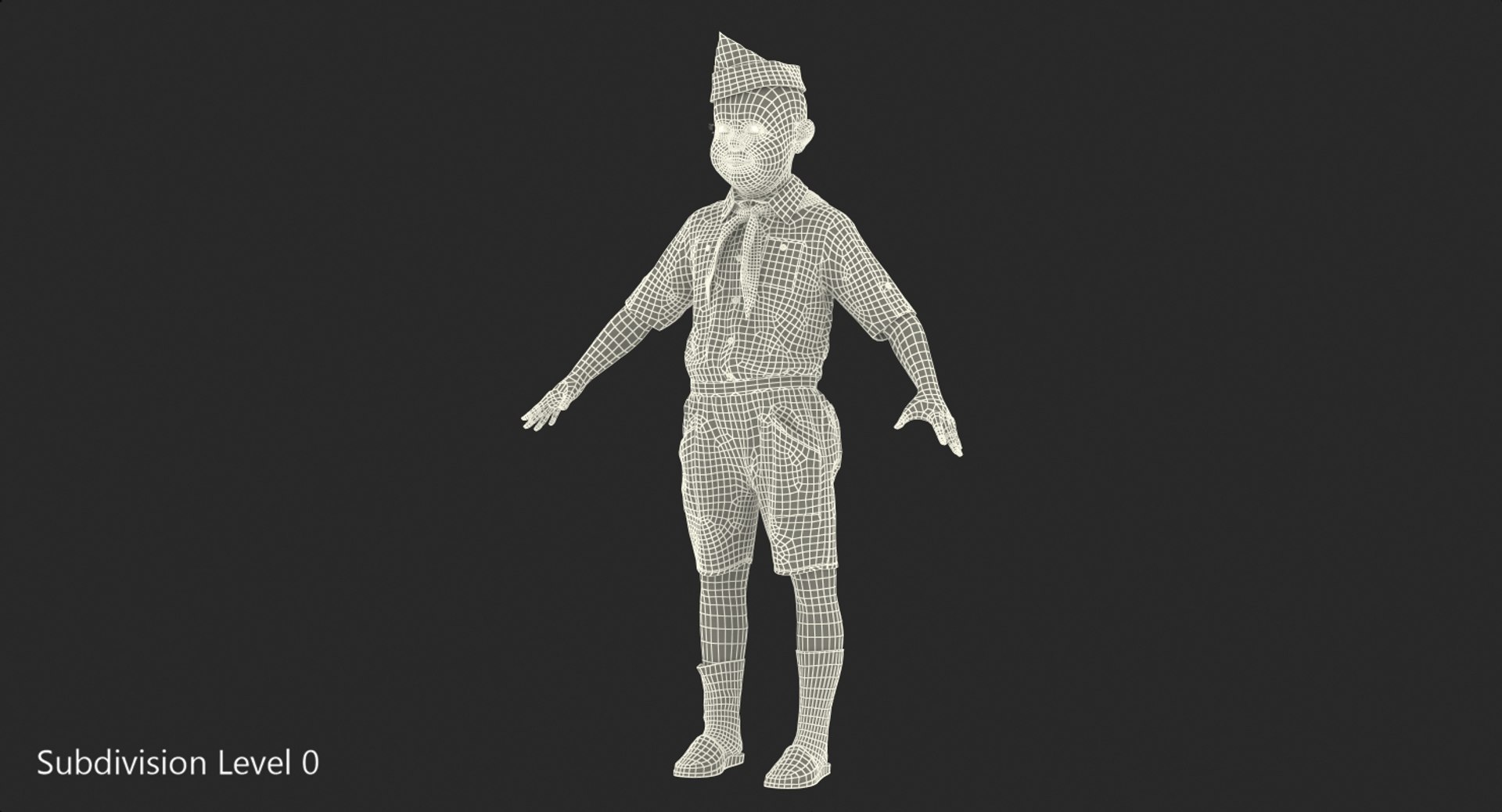 Realistic Boy Scout Rigged 3D Model - TurboSquid 1324783