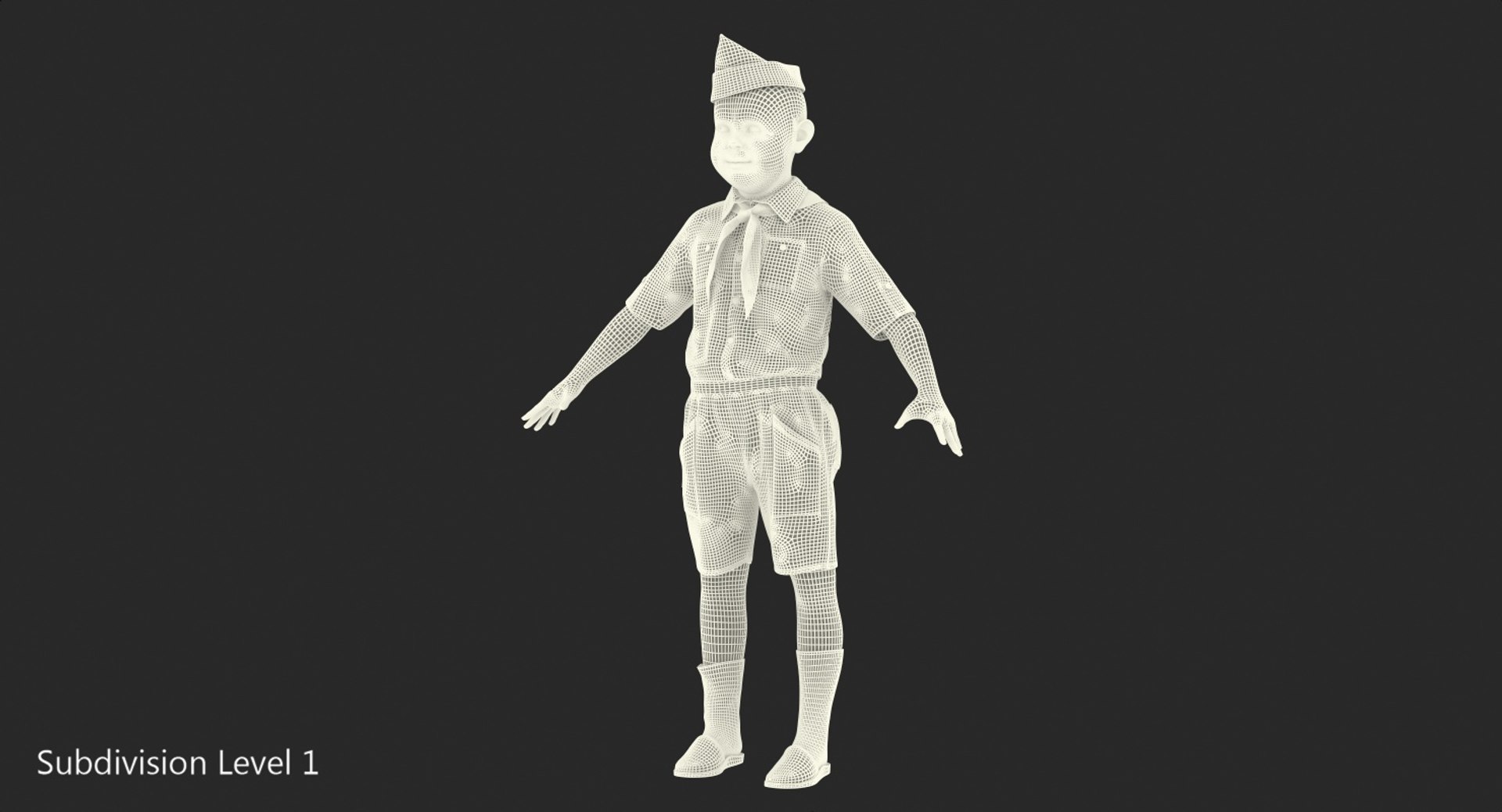 Realistic Boy Scout Rigged 3D Model - TurboSquid 1324783