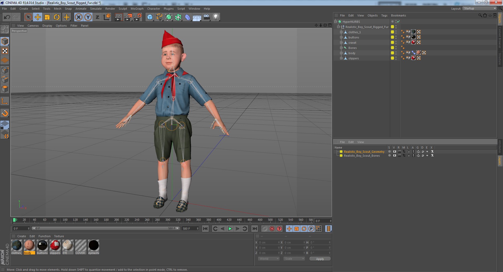 Realistic Boy Scout Rigged 3D Model - TurboSquid 1324783