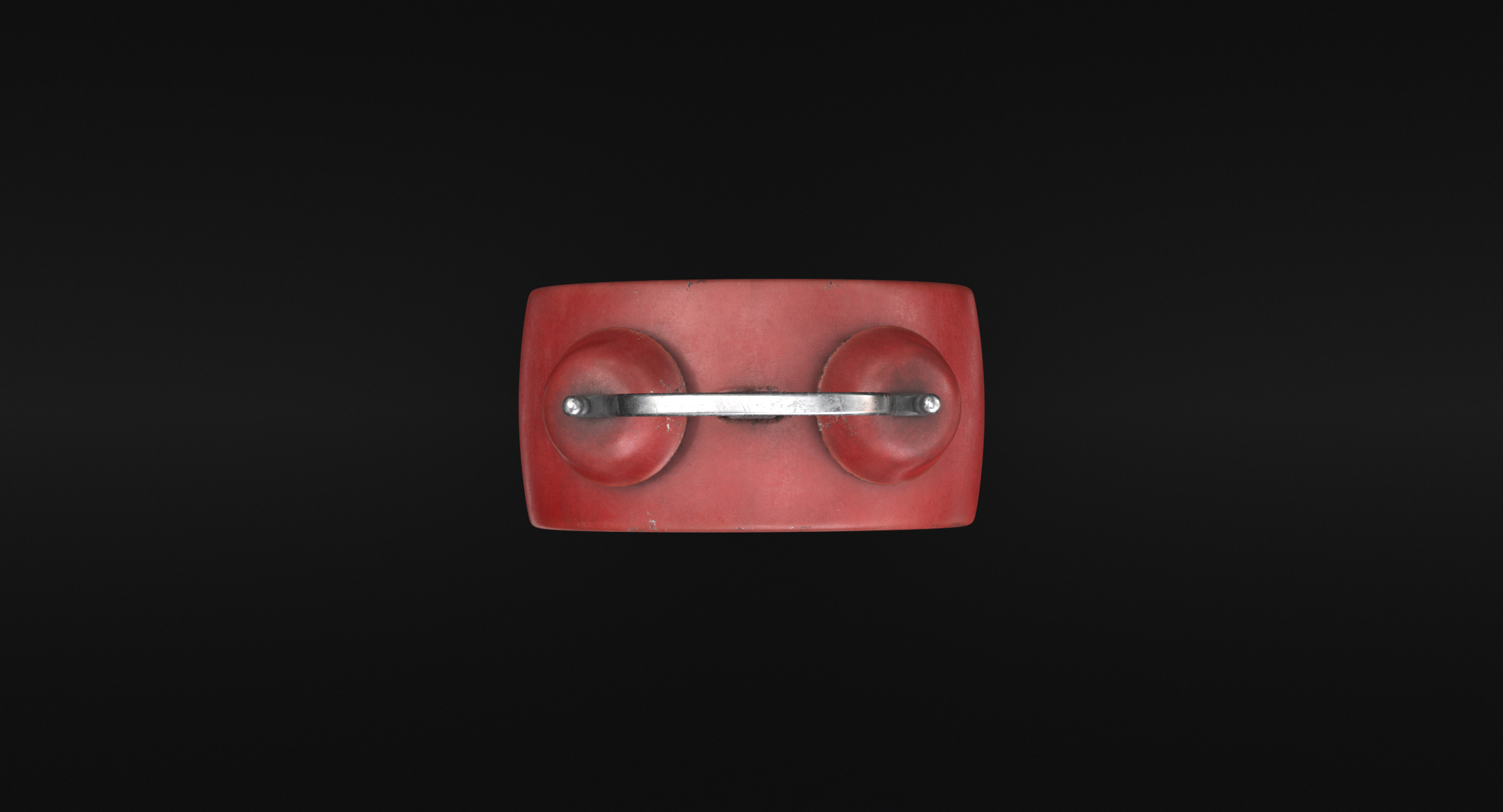 3D red alarm clock model - TurboSquid 1659270
