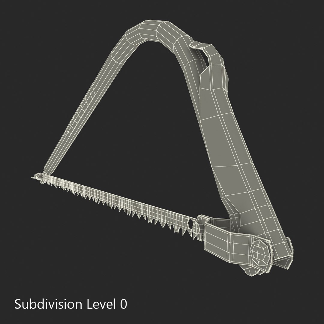 3d Max Saws Modeled Hand Hacksaw