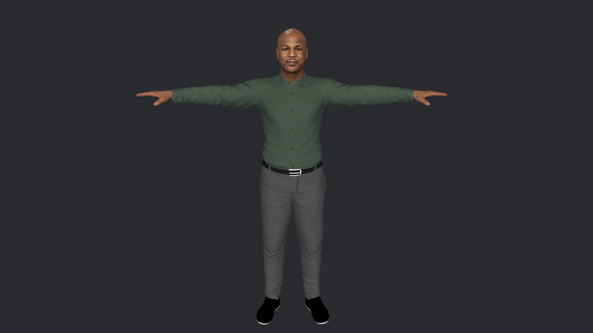 3D Mike Tyson Hyper Realistic Full Body Fully Rigged 3D Character ...