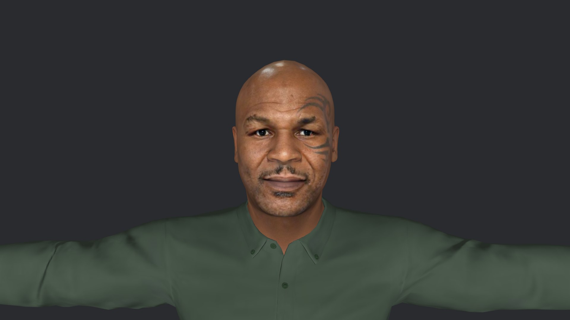 3D Mike Tyson Hyper Realistic Full Body Fully Rigged 3D Character ...