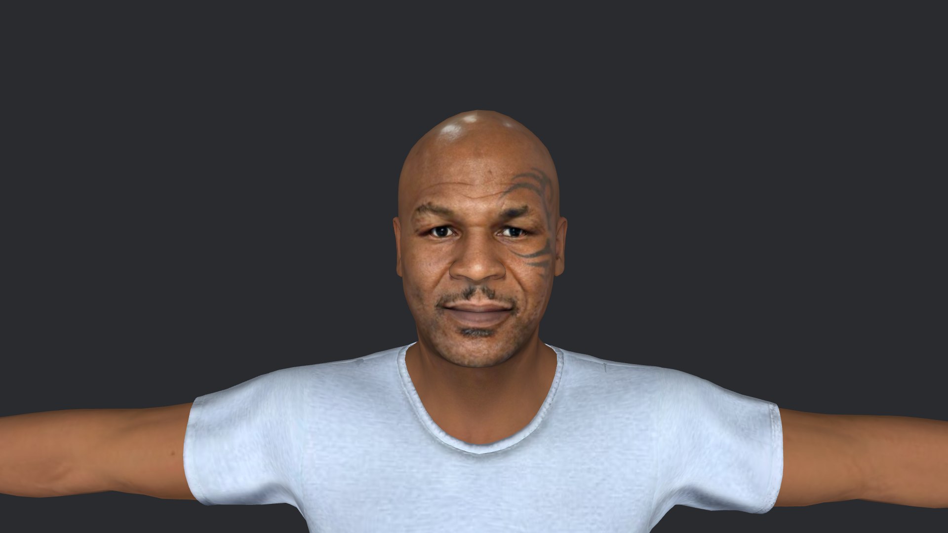 3D Mike Tyson Hyper Realistic Full Body Fully Rigged 3D Character ...