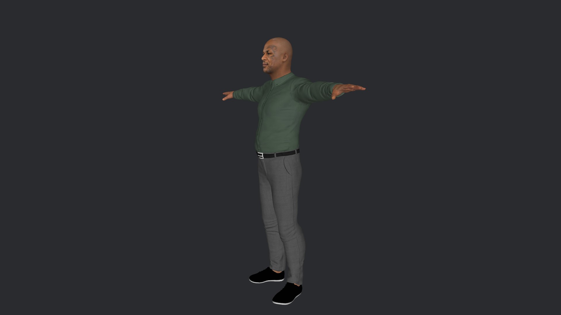 3D Mike Tyson Hyper Realistic Full Body Fully Rigged 3D Character ...