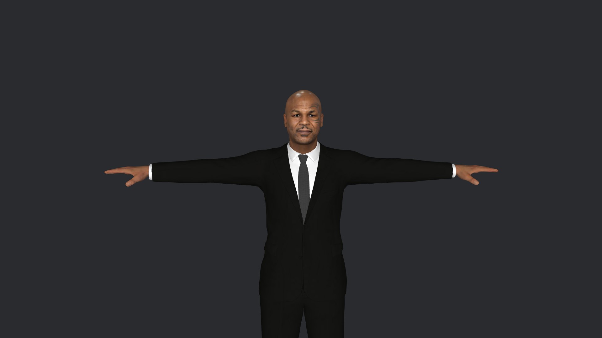 3D Mike Tyson Hyper Realistic Full Body Fully Rigged 3D Character ...
