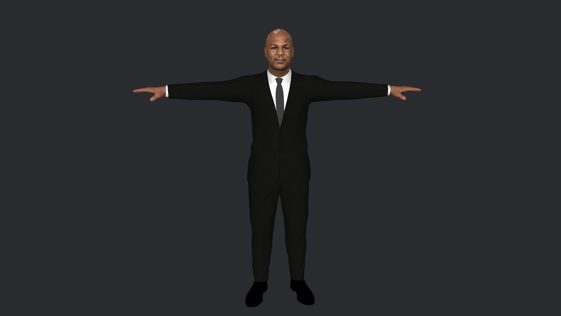 3D Mike Tyson Hyper Realistic Full Body Fully Rigged 3D Character ...