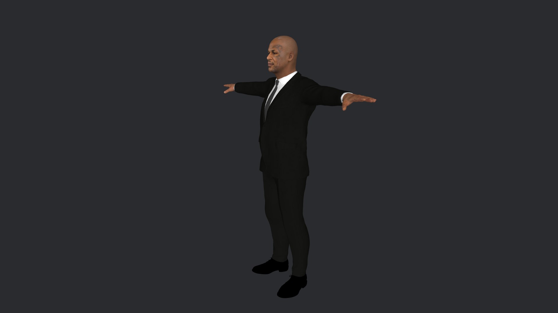 3D Mike Tyson Hyper Realistic Full Body Fully Rigged 3D Character ...