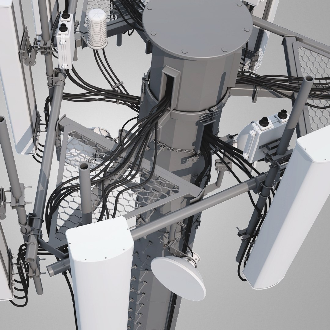 Cell Tower 3d Model