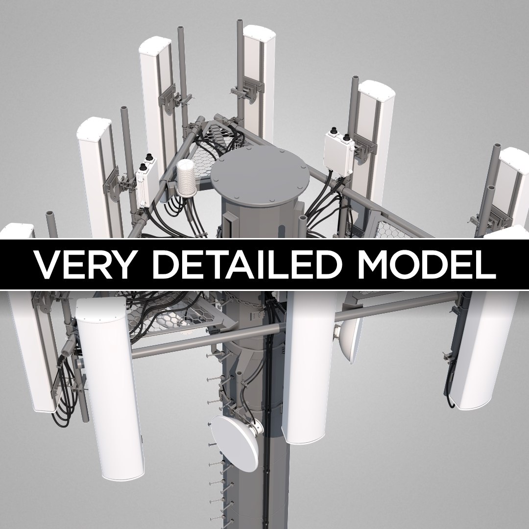 Cell Tower 3d Model