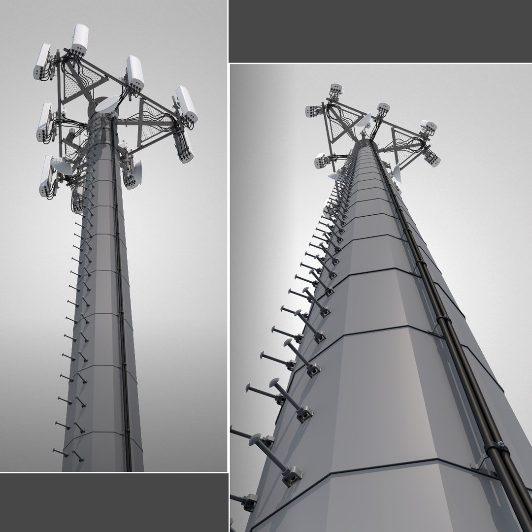 Cell Tower 3d Model