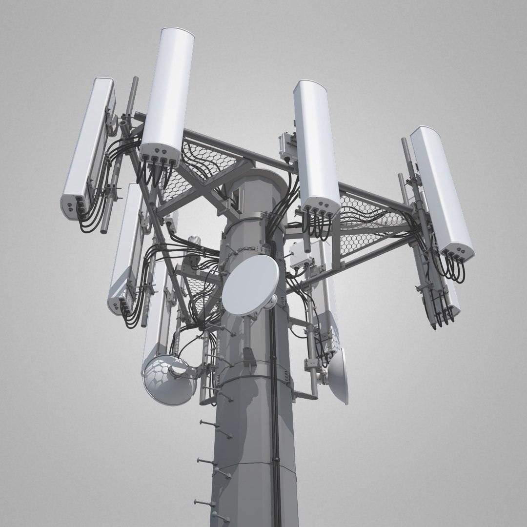 Cell Tower 3d Model